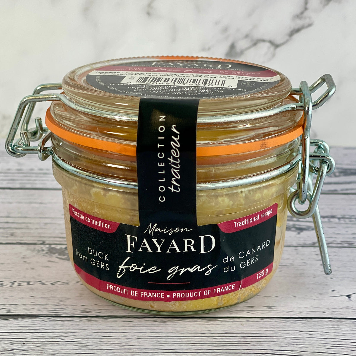Maison Fayard Bloc de Foie Gras Duck de Gers 130g Jar — Cheesyplace.com